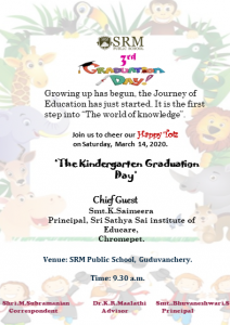 KG Graduation Day Invitation - SRM Public School