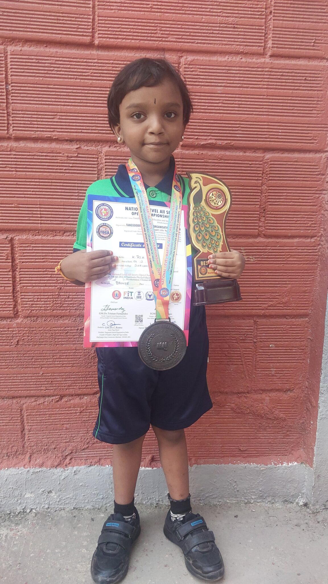 Winning Third Place in National Yoga Championship 2024 - SRM Public School